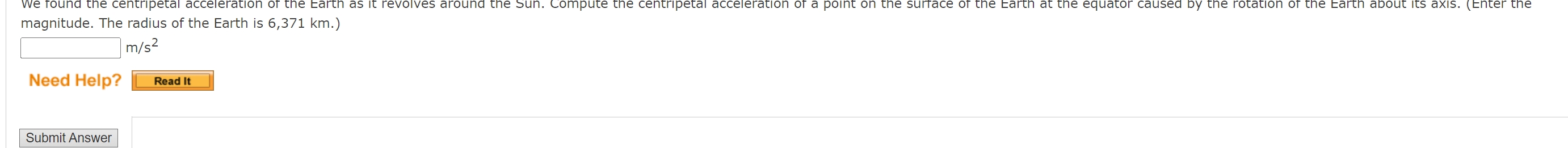 Solved magnitude. The radius of the Earth is 6,371 | Chegg.com