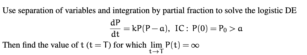 Solved Use separation of variables and integration by | Chegg.com