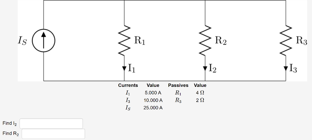 Solved Find I2 Find R2 | Chegg.com