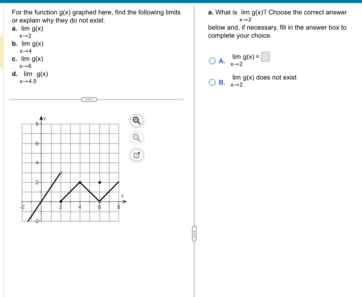 Solved For the function g(x) graphed here, find the | Chegg.com