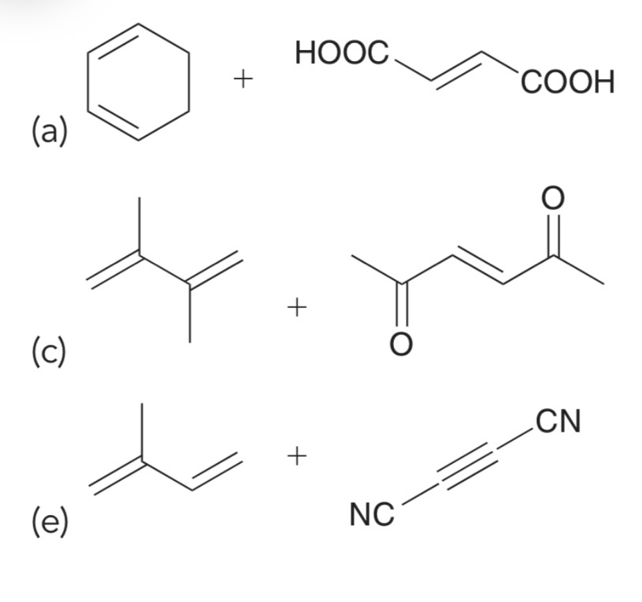 Solved HOOC + COOH (a) O + (c) O CN + (e) NC | Chegg.com