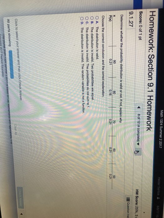 Solved Homework Section 9 1 Homework Score 0 Of 1 Pt 10f 12