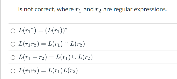 Solved ??? is ﻿not correct, where r1 ﻿and r2 ﻿are regular | Chegg.com