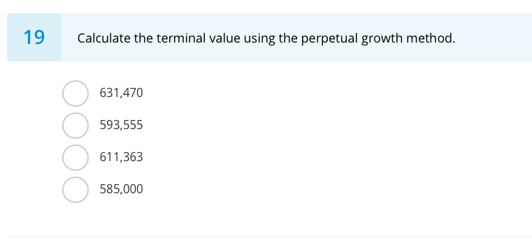 Solved Assumptions Tax Rate Discount Rate Perpetual Growth | Chegg.com