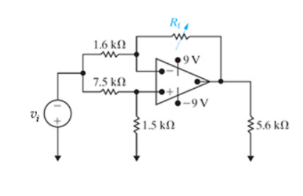 Solved The resistor Rf in the circuit in the figure is | Chegg.com
