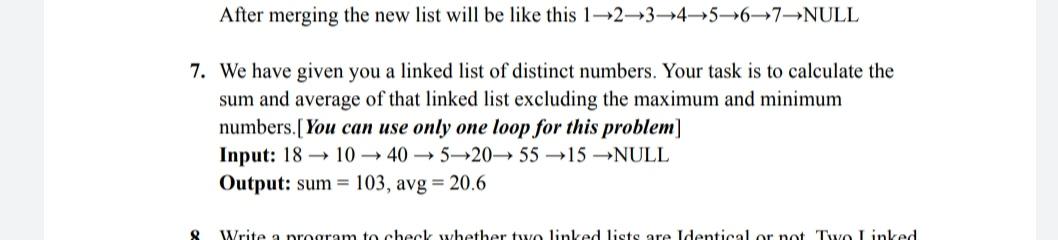 Solved After merging the new list will be like this | Chegg.com