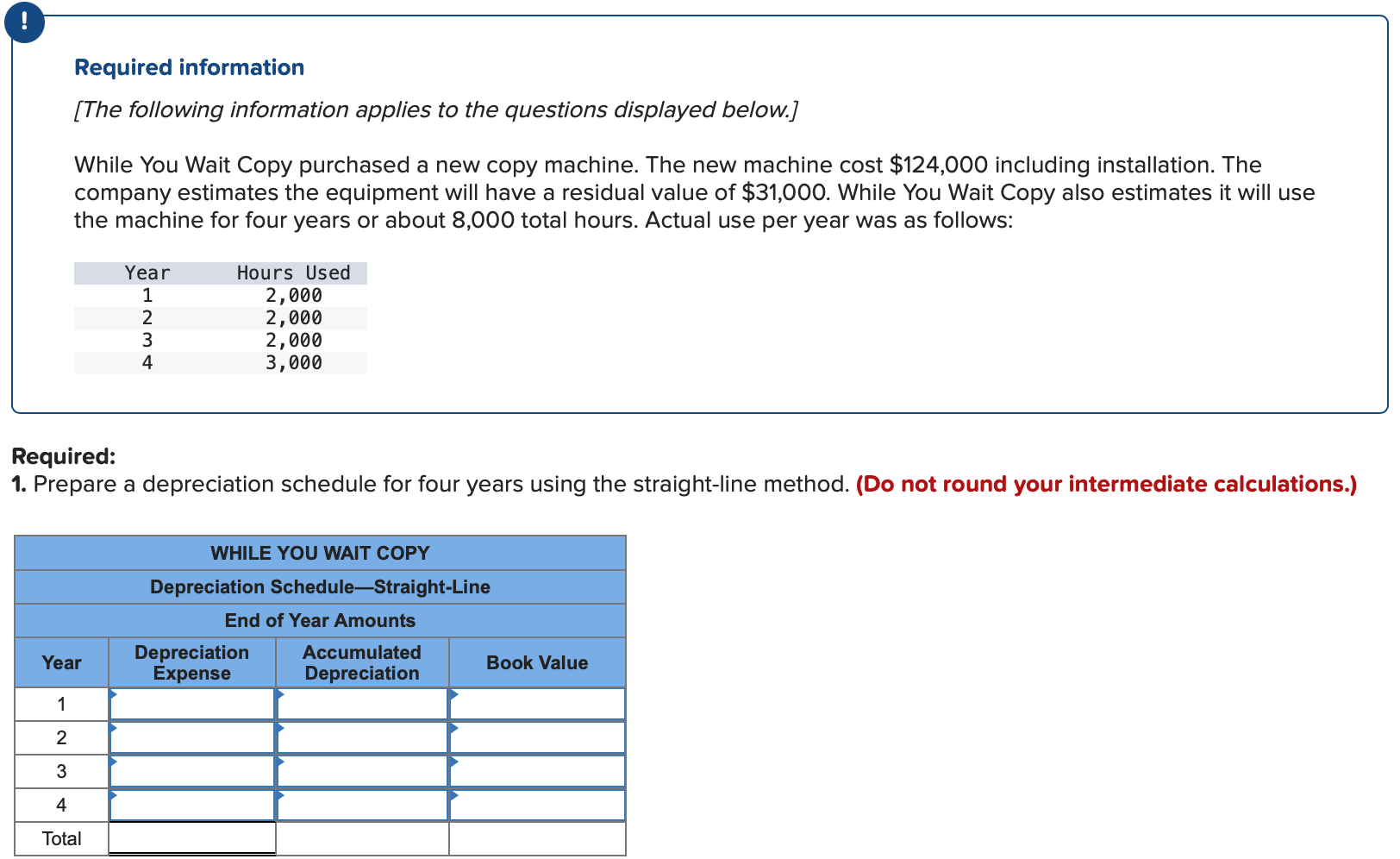 Required information [The following information | Chegg.com