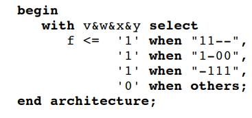 Solved The following is the body of a VHDL program. It | Chegg.com