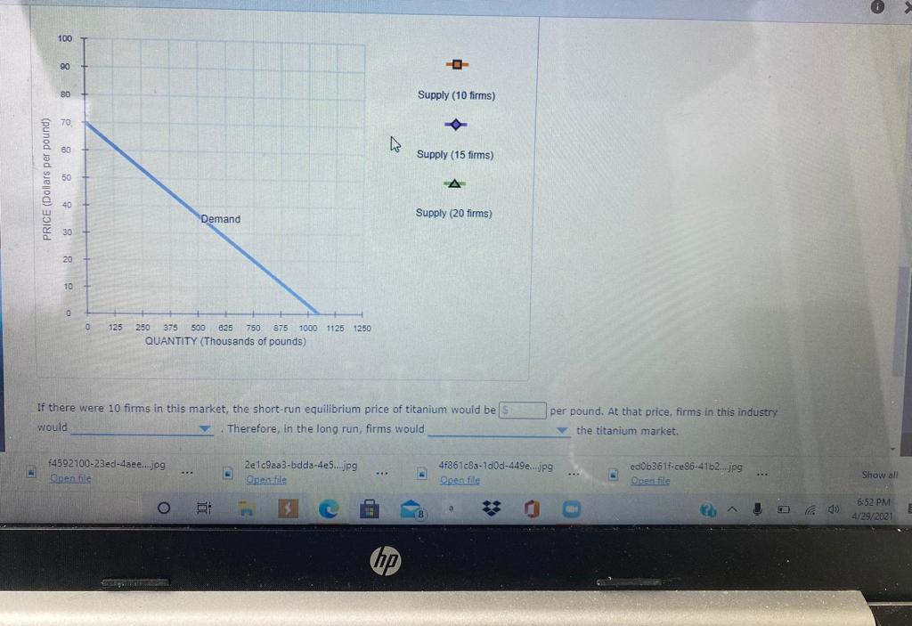 Solved 7. Short-run supply and long-run equilibrium Consider | Chegg.com
