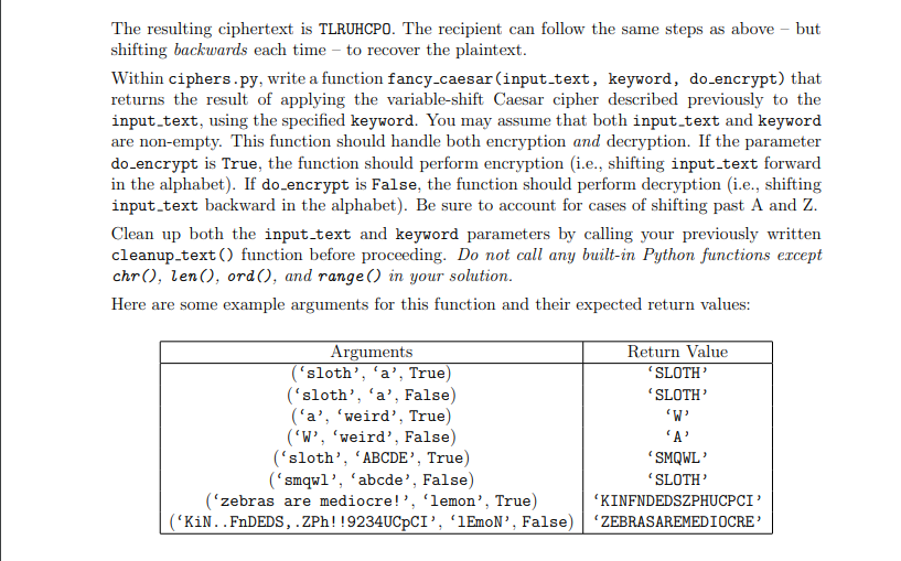 Solved 3. (12 points) In the Caesar cipher, encryption is | Chegg.com