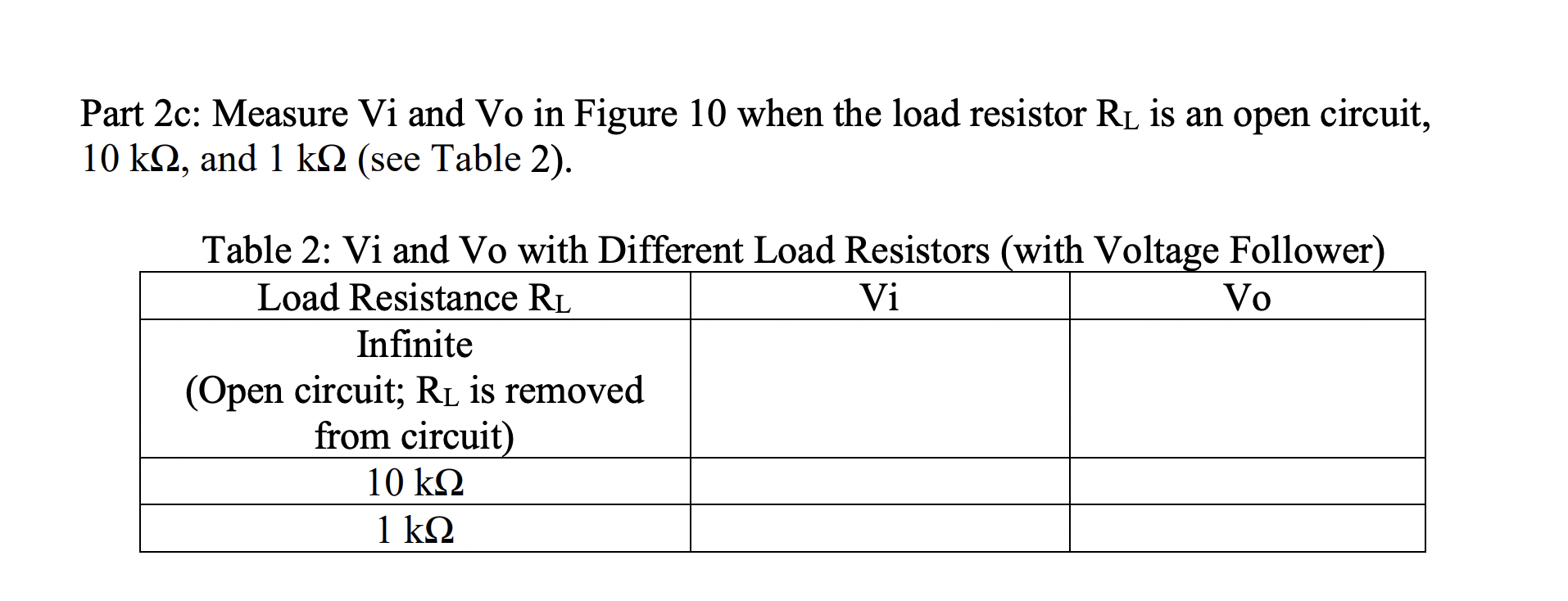 1. Find the (theoretical) voltage Vi in the circuit | Chegg.com