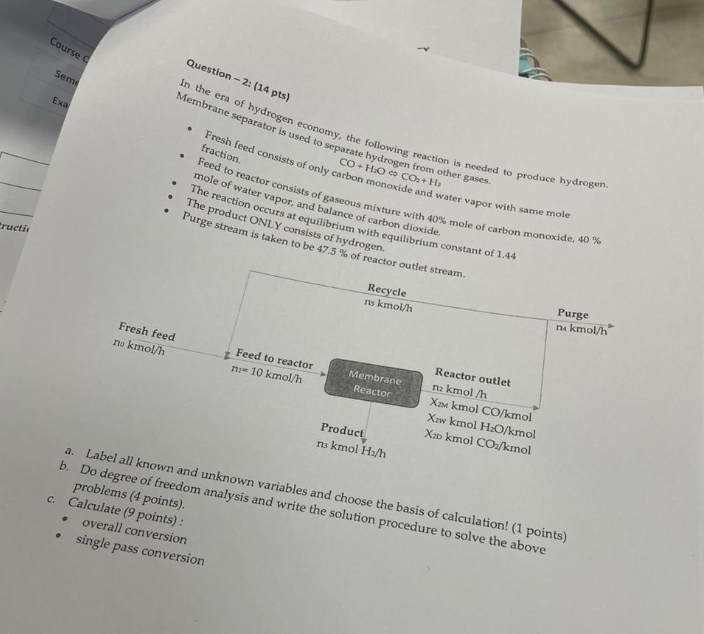 Solved Question −2;(14 pts ) - Fraction. consists of only | Chegg.com