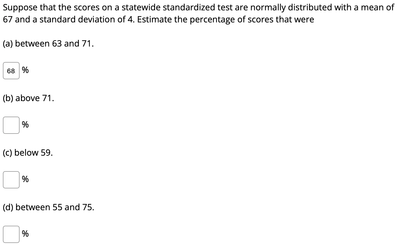 Solved Suppose that the scores on a statewide standardized | Chegg.com