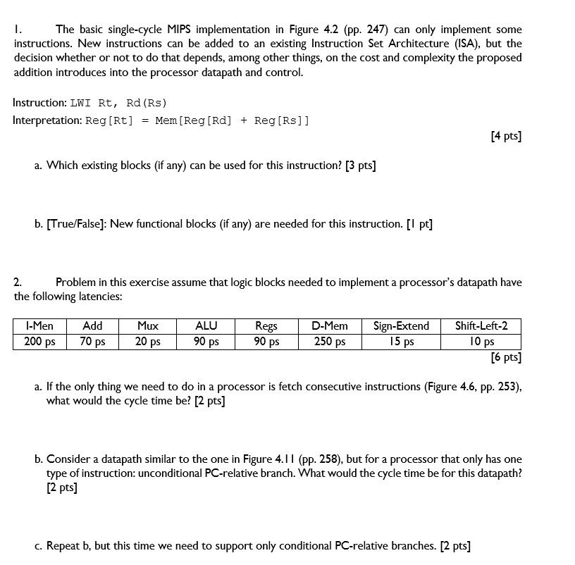 Solved The basic single-cycle MIPS implementation in Figure | Chegg.com Solved The basic single-cycle MIPS implementation in Figure | Chegg.com
