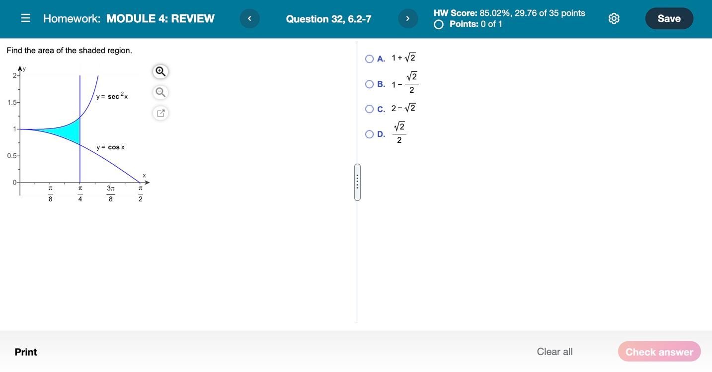 Solved = Homework: MODULE 4: REVIEW Question 32, 6.2-7 HW | Chegg.com