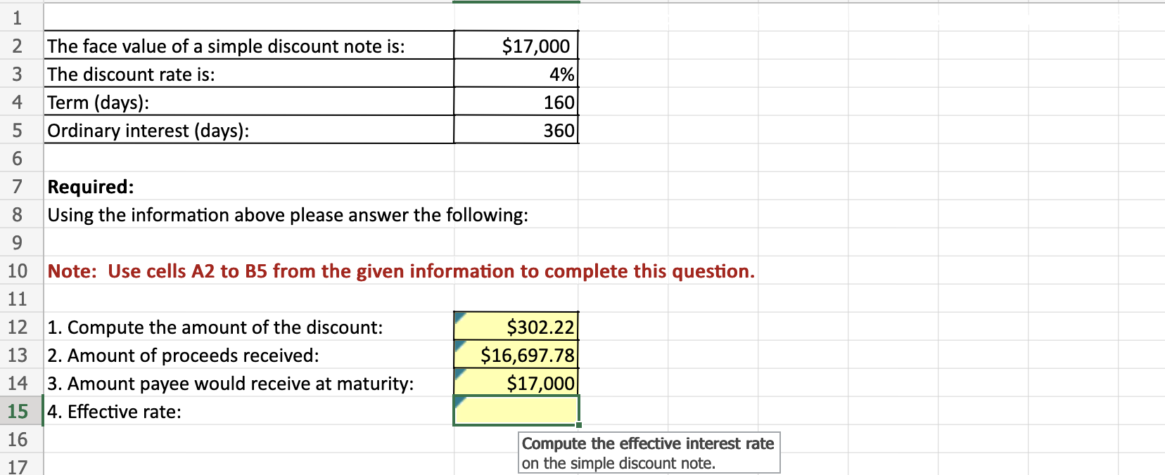 Just need help finding the Effective rate please. use | Chegg.com