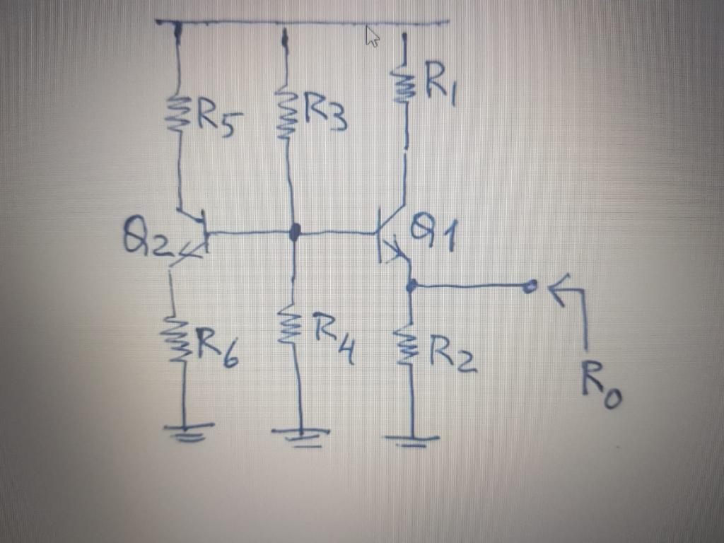 Solved 2- Calculate the Rout output resistance in the | Chegg.com