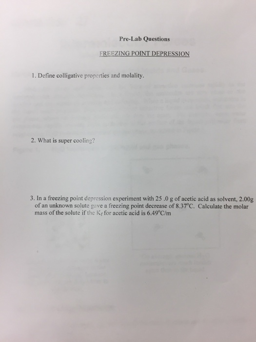 Solved Define colligative properties and molality. What is | Chegg.com