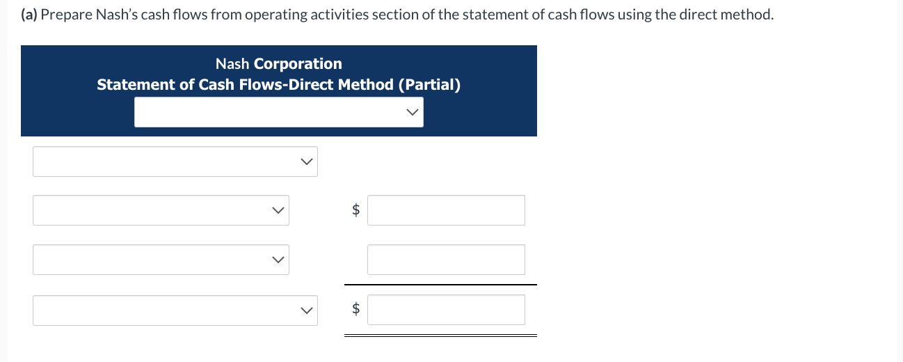 Solved Nash Corporation had the following 2020 income | Chegg.com
