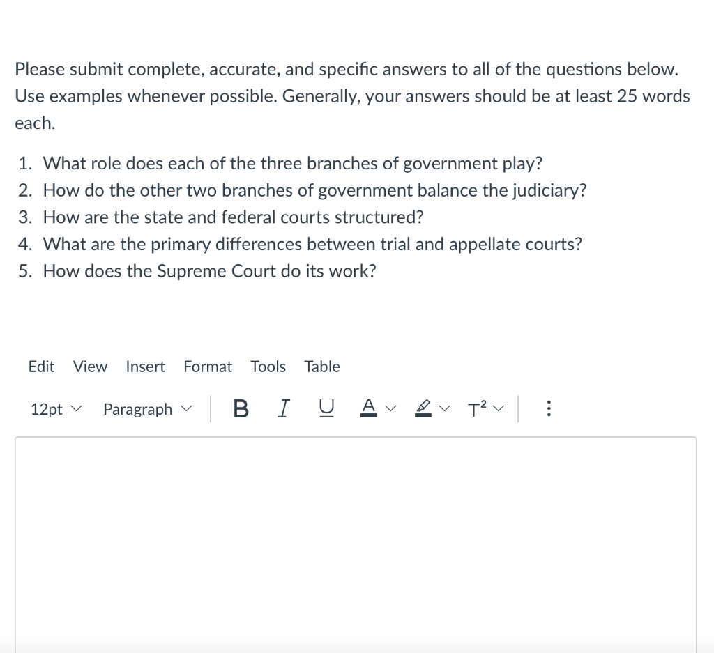 Solved Please submit complete, accurate, and specific | Chegg.com