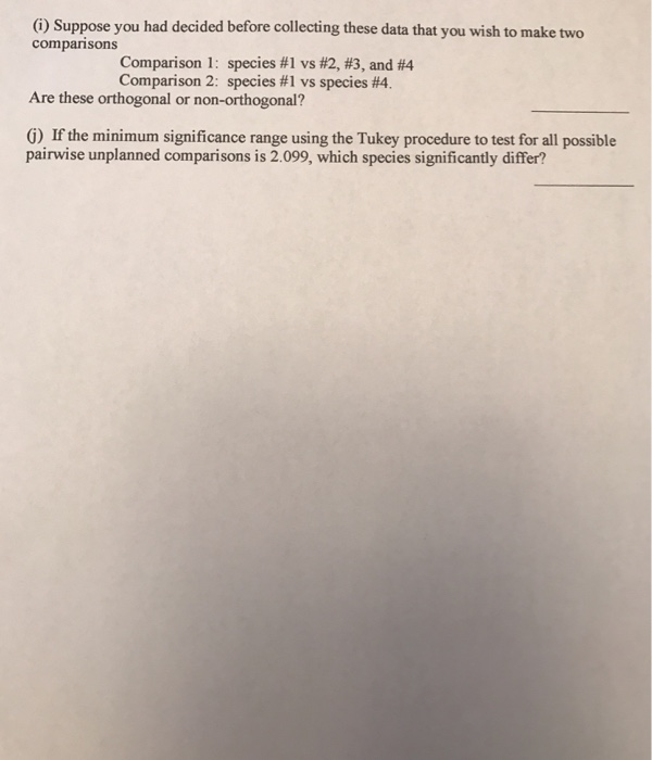 Solved One-way analysis of variance 1. Model tu a €, or Yu | Chegg.com
