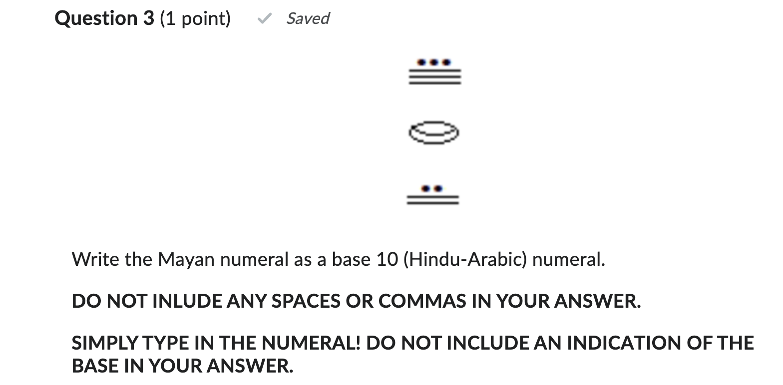 Write the Mayan numeral as a base 10 (Hindu-Arabic) | Chegg.com