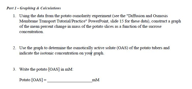 Solved Part 1 - Graphing & Calculations 1. Using the data | Chegg.com