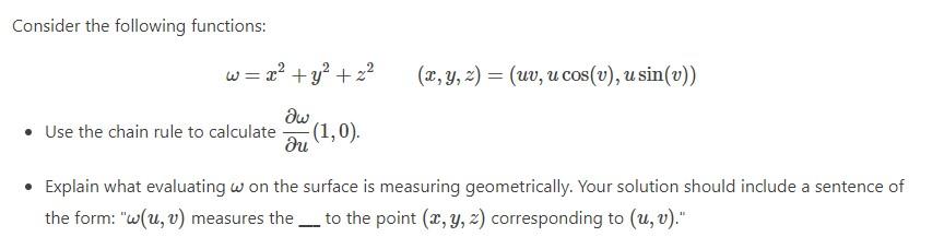 Solved Consider the following functions: | Chegg.com