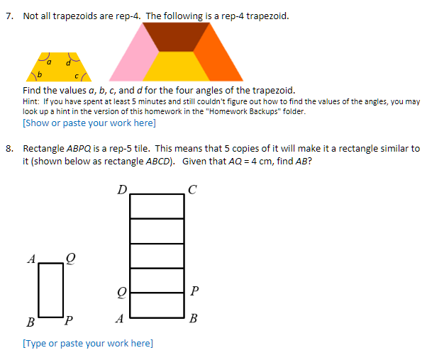 Solved 7. Not all trapezoids are rep-4. The following is a | Chegg.com