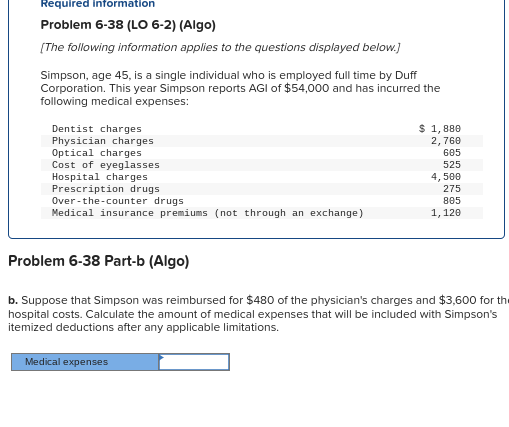 Solved Simpson, age 45, is a single individual who is | Chegg.com