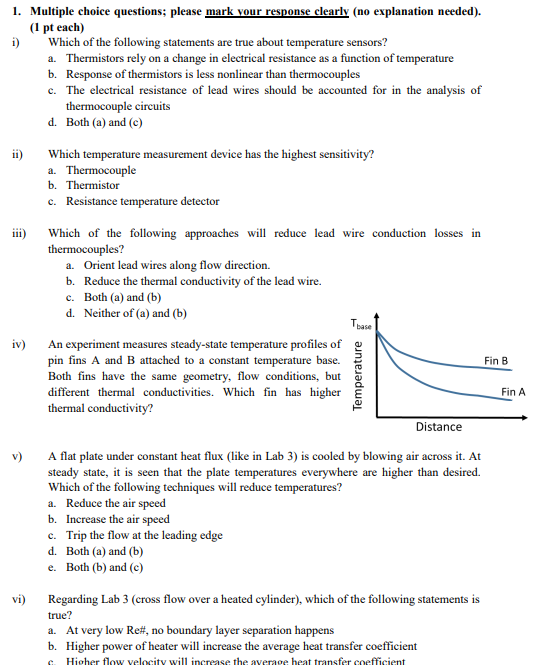 Solved 1. Multiple choice questions, please mark your | Chegg.com