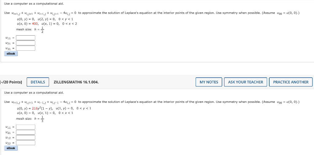 Solved Use a computer as a computational aid. | Chegg.com