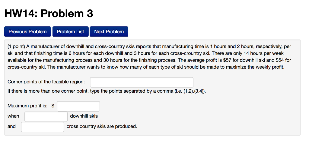Solved HW14: Problem 1 Previous Problem Problem List Next | Chegg.com