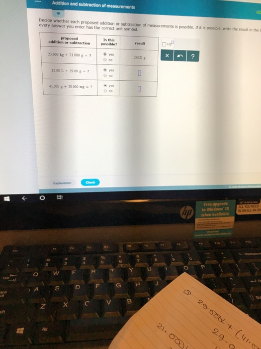 Solved -Addition and subtraction of Decide whether each | Chegg.com