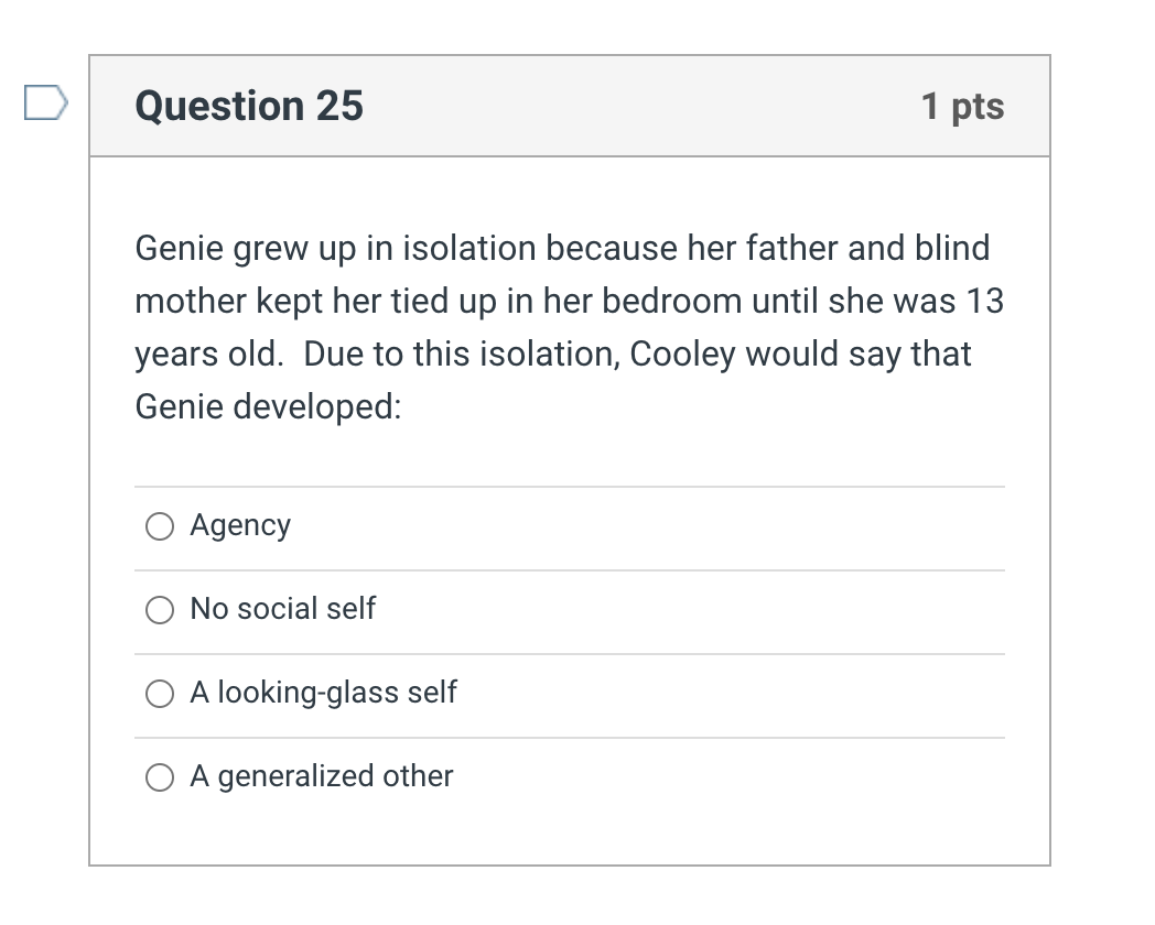 Genie grew up in isolation because her father and | Chegg.com