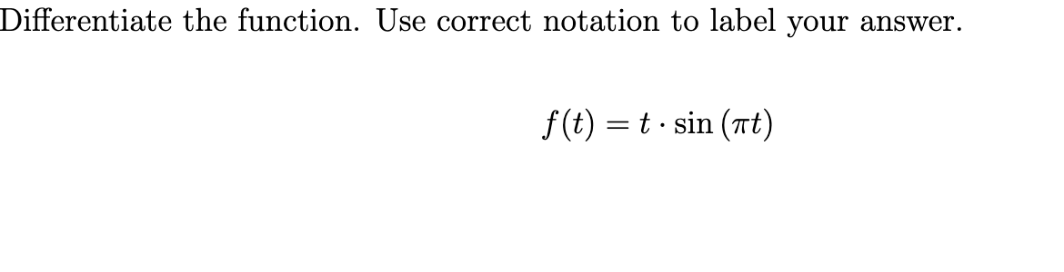Solved Differentiate the function. Use correct notation to | Chegg.com