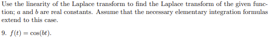 Solved Use the linearity of the Laplace transform to find | Chegg.com
