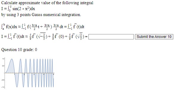 Solved Calculate approximate value of the following integral | Chegg.com