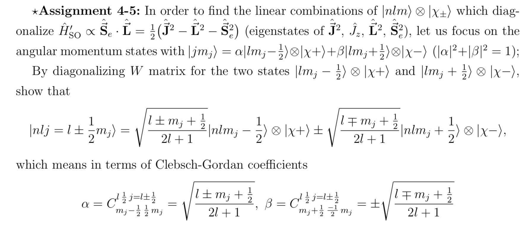 Solved ⋆ Assignment 4-5: In order to find the linear | Chegg.com