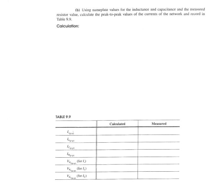 Solved Part 3 R-L-C Parallel Network (a) Construct the | Chegg.com