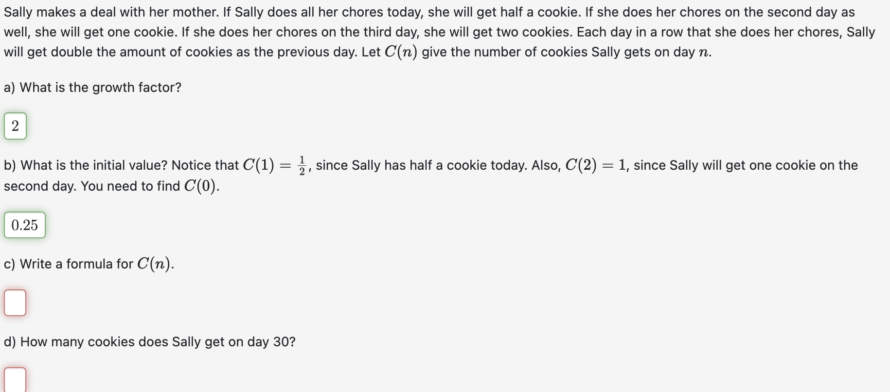 Solved Sally makes a deal with her mother. If Sally does all | Chegg.com