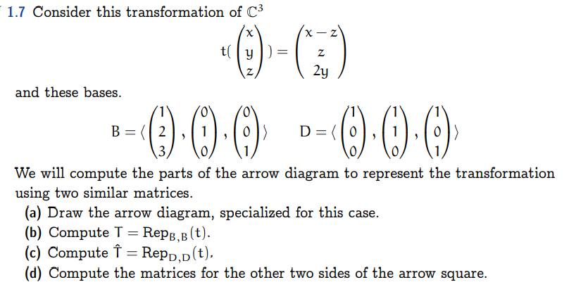 Solved 1.7 Consider this transformation of C3 | Chegg.com