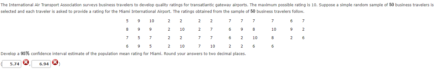 Solved The International Air Transport Association surveys | Chegg.com