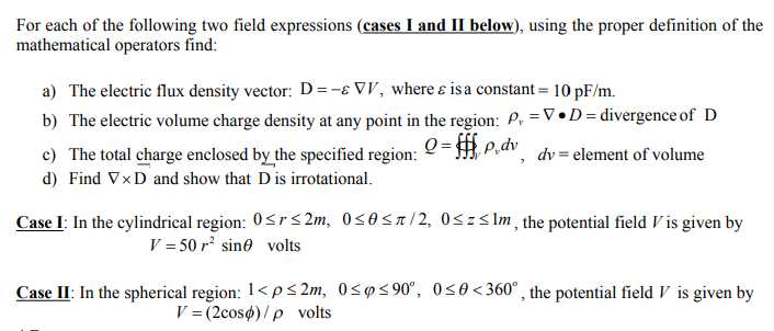 Solved For each of the following two field expressions | Chegg.com