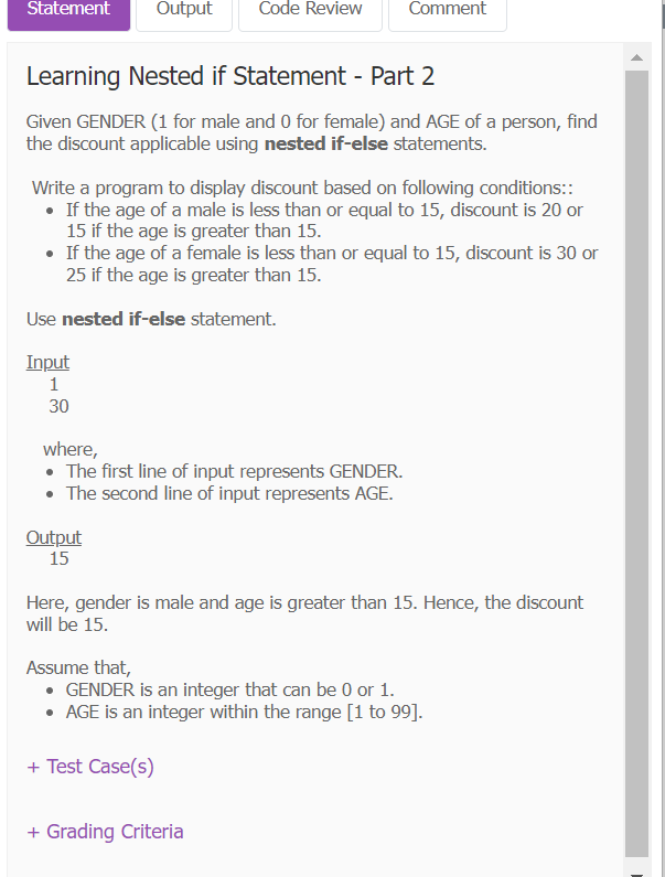 Solved Given GENDER ( 1 for male and 0 for female) and AGE | Chegg.com