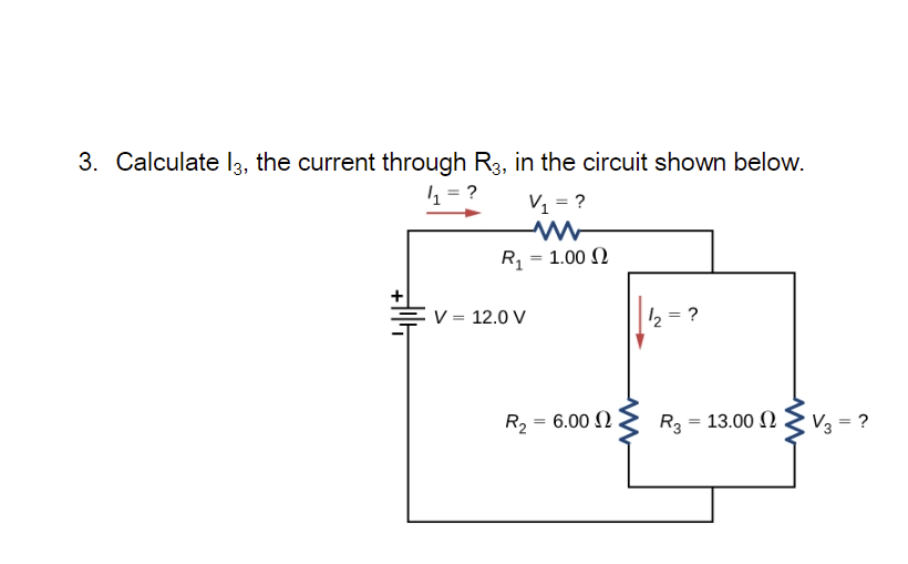 Solved 3 Calculate 13 The Current Through R3 In The
