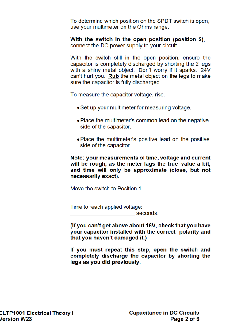 Solved Lab 9 Capacitance in a DC Circuit On your lab kit | Chegg.com