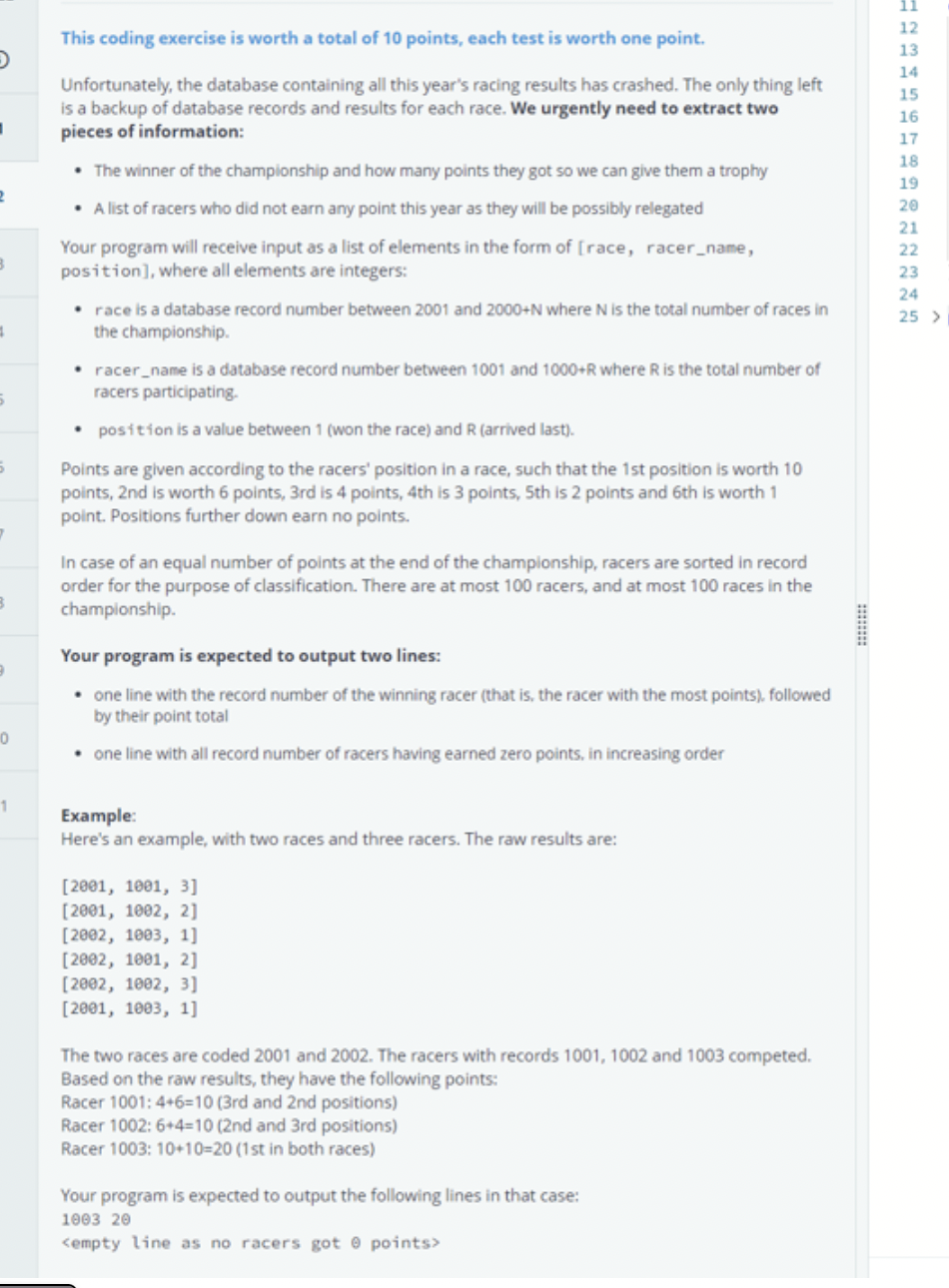 Solved This coding exercise is worth a total of 10 points, | Chegg.com