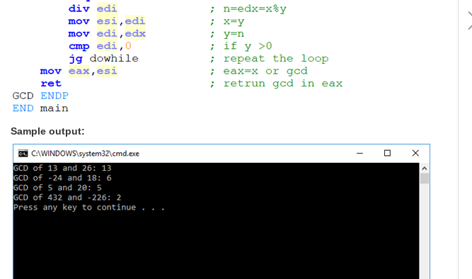 Solved: Program Find Greatest Common Divisor 2 Numbers Ass
