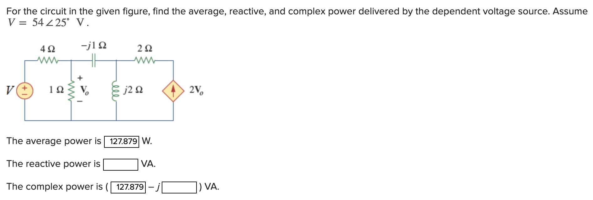 Solved For the circuit in the given figure, find the | Chegg.com